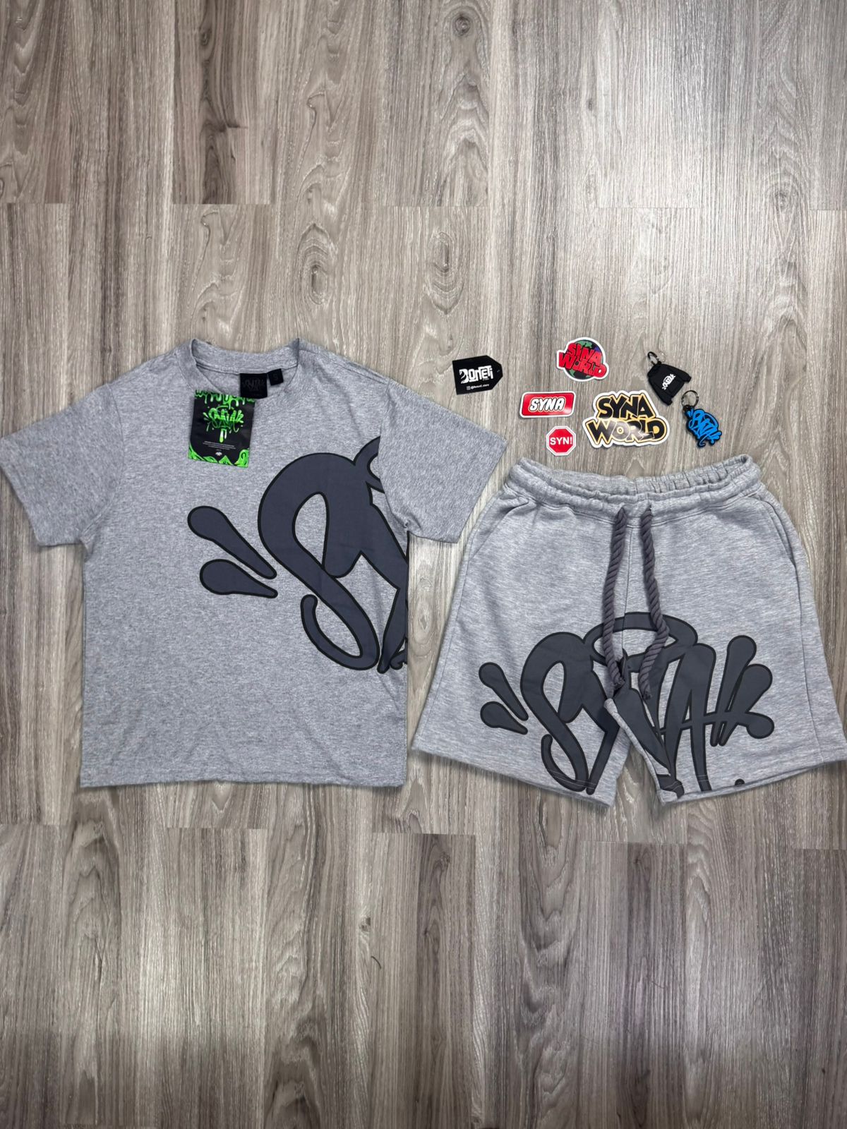 CONJUNTO SYNA WORLD SUMMER - CINZA – Boneti Store | Oficial